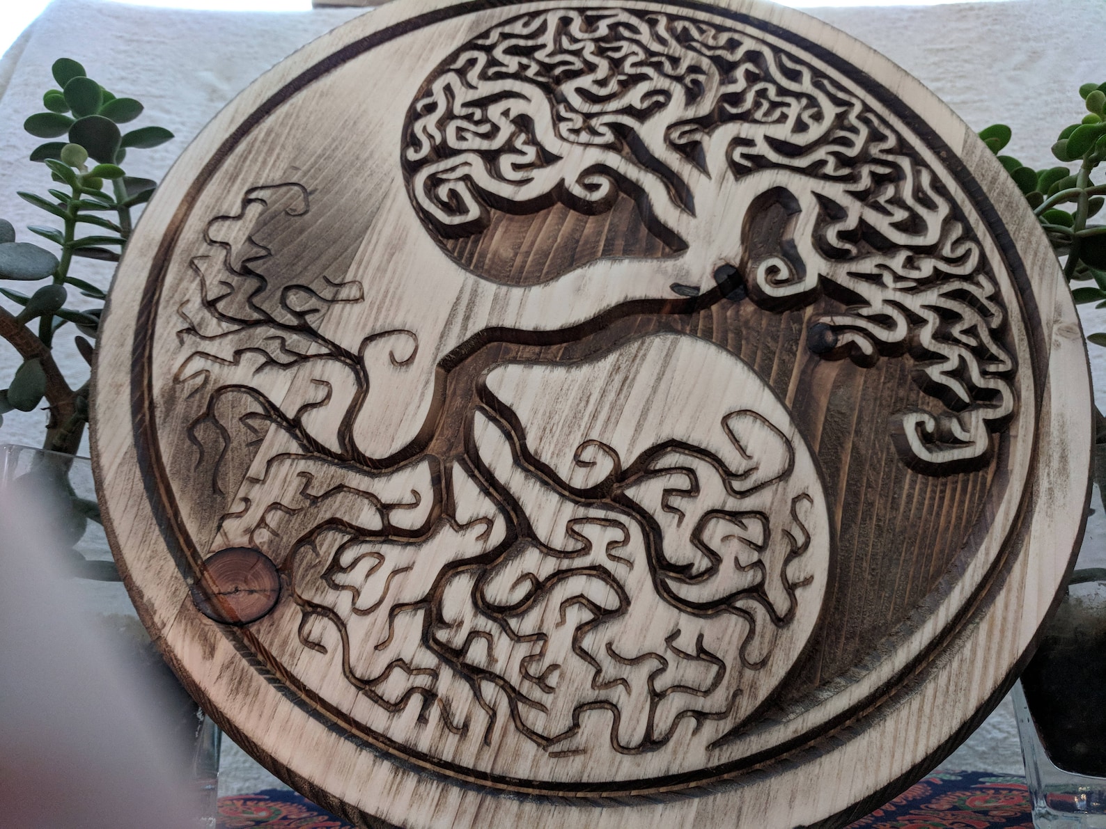 Yin Yang Tree of Lifeyin Yang Tree of Life Wood Yin Yang - Etsy
