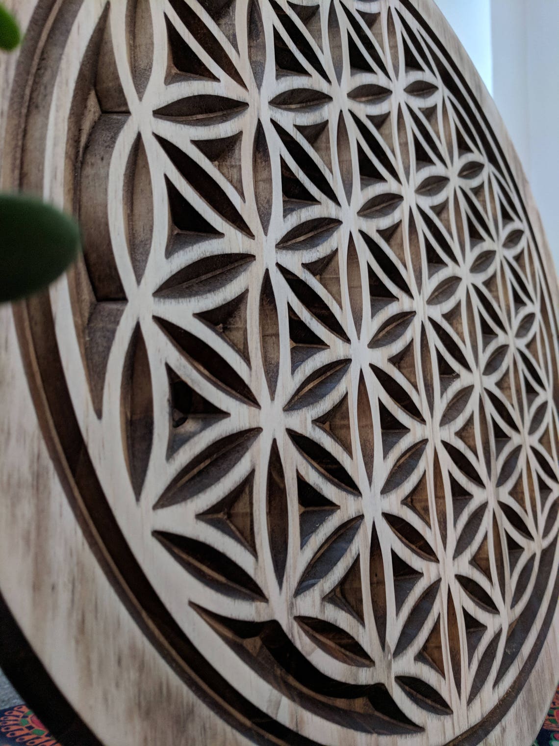 Flower of Life Wood Flower of Life Sacred Geometry Symbol - Etsy