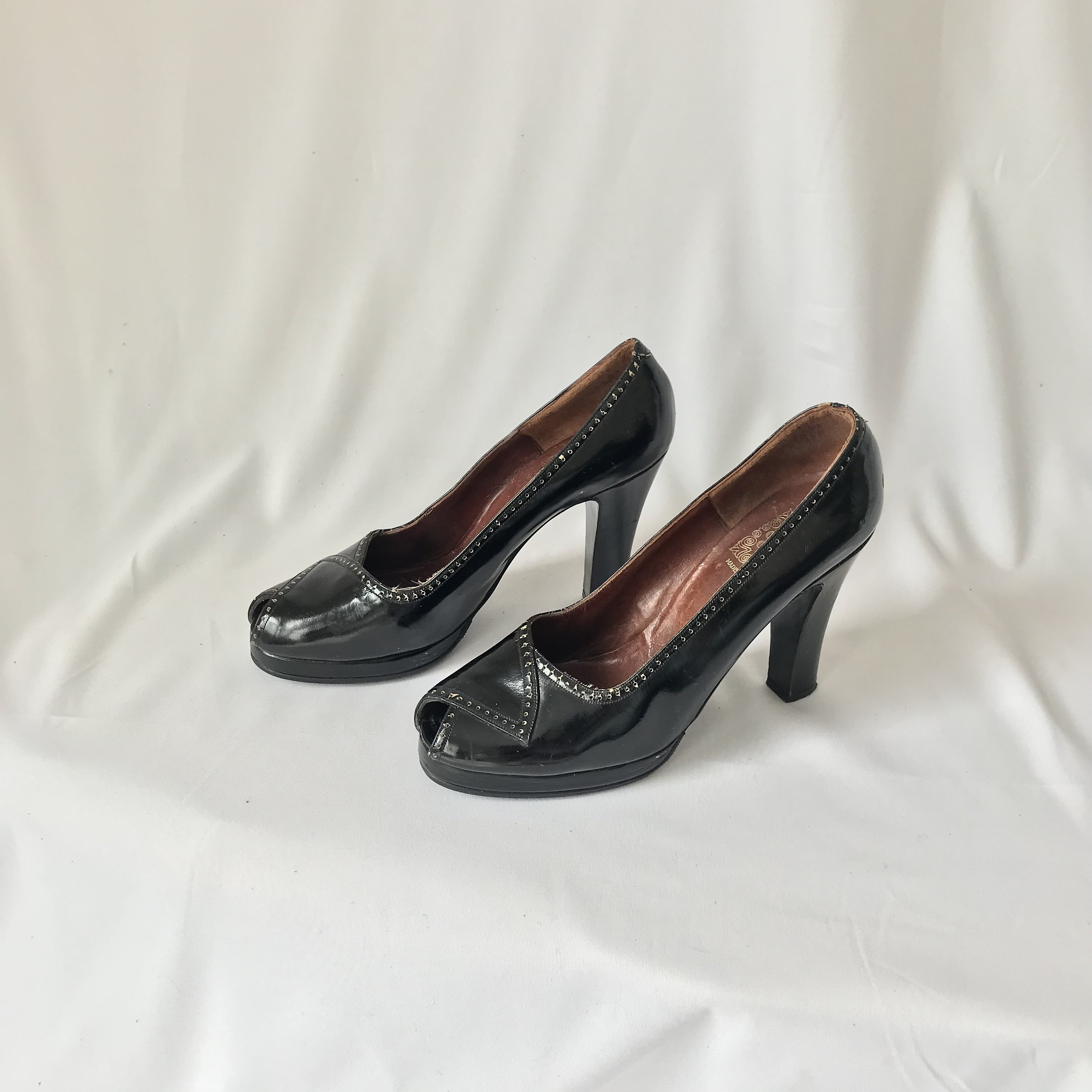 Iconic Designer Vintage 1970s Black Platform Shoes by the Chelsea ...