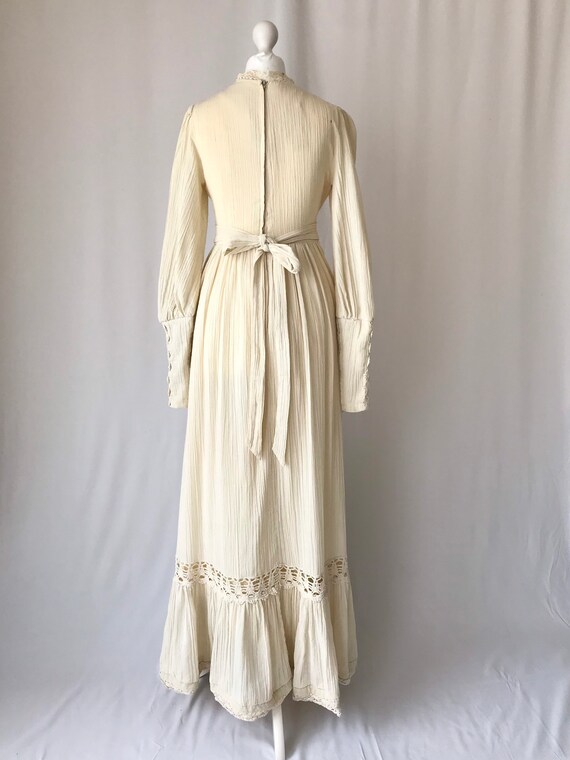 Stunning Gunne Sax Vintage 70s Designer Prairie Maxi … - Gem