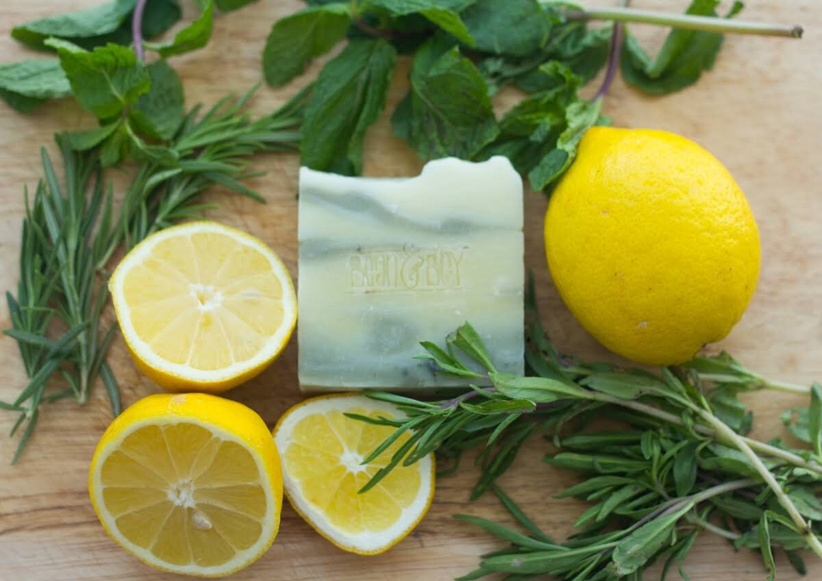 Lemon & Herb Soap Handmade Soap for Hand and Body Safety - Etsy UK