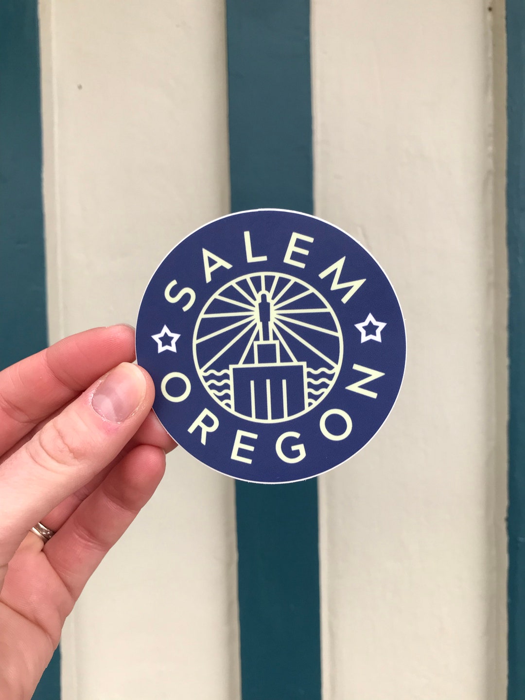 Salem Capitol Building Sticker - 3" - Etsy