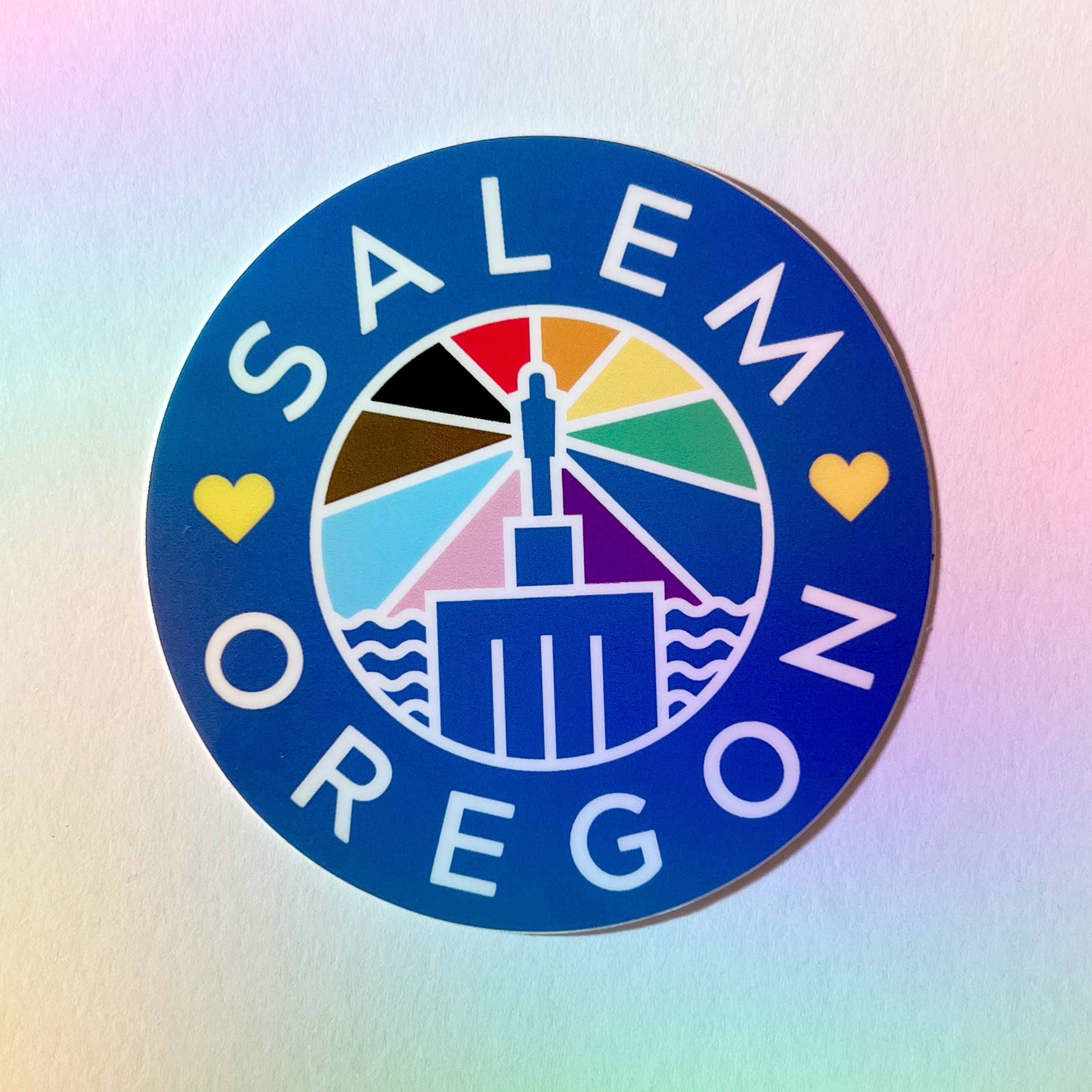 Salem Oregon Capitol Building Pride Sticker - 3" - Etsy