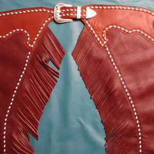 Star Patch Farm Leather CUSTOM CHAPS Adult MEDIUM - Made to Order ...