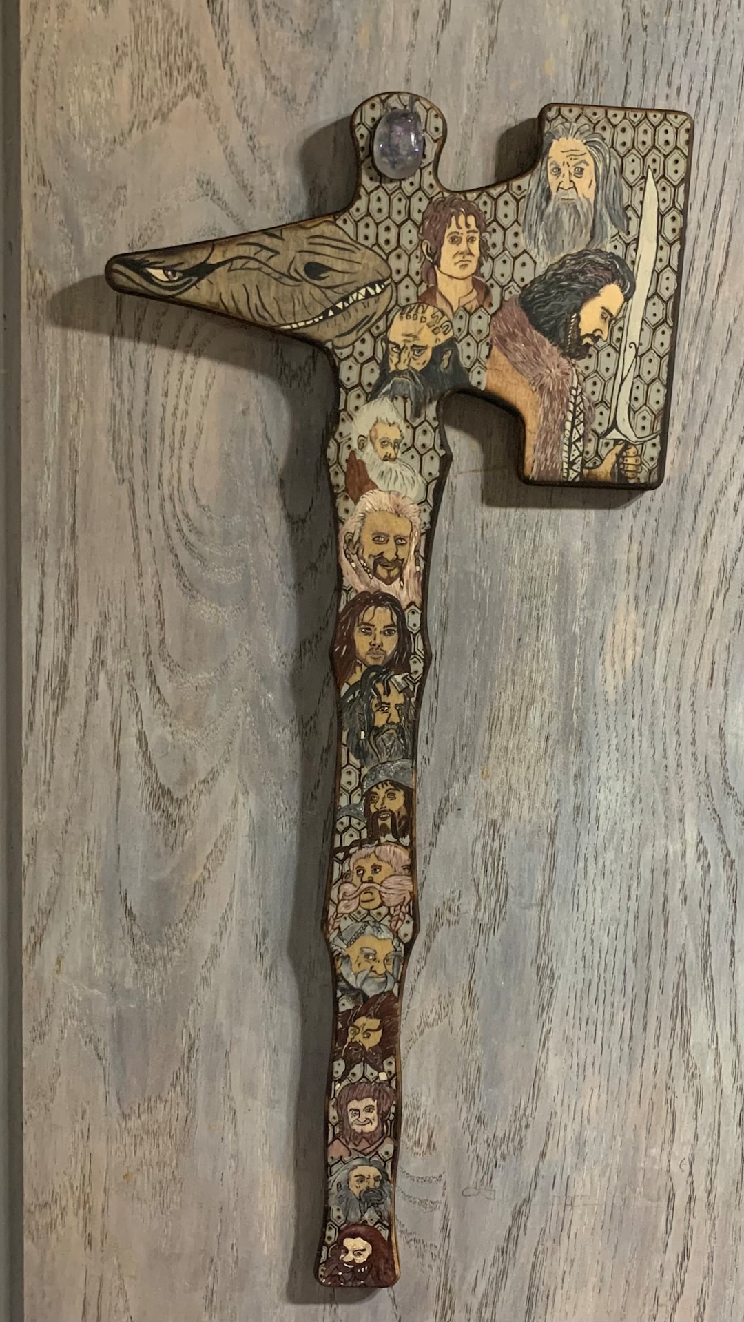 The Hobbit Themed Wooden Battle Axe Wall Decor. - Etsy