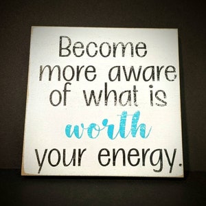 Energy Desk Sign Small Home Decor - Etsy