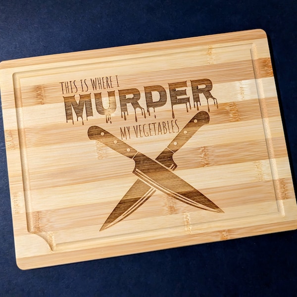 Murder Vegetable Board - Etsy