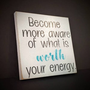 Energy Desk Sign Small Home Decor - Etsy