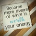Energy Desk Sign Small Home Decor - Etsy