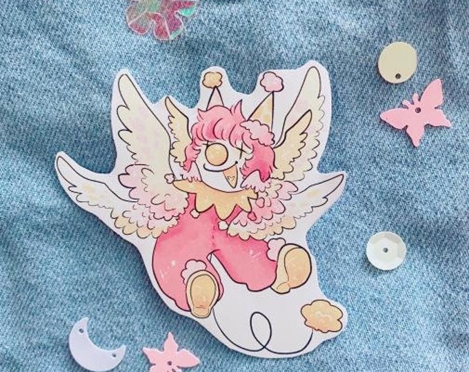 Clown Angel Weirdcore Sticker- Pink Lemonade Version - Etsy