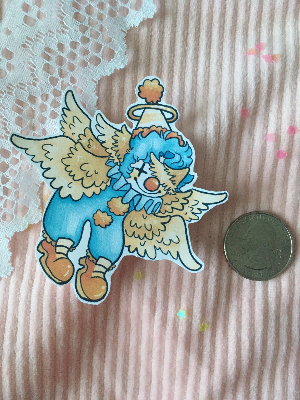 Clown Angel Weirdcore Sticker - Etsy