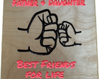 Wood Carved Father Daughter - Etsy