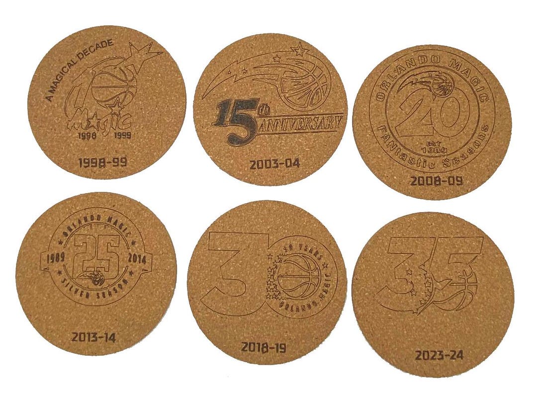 Bring the Magic Home With Orlando Magic Cork Coasters NBA Orlando Magic ...