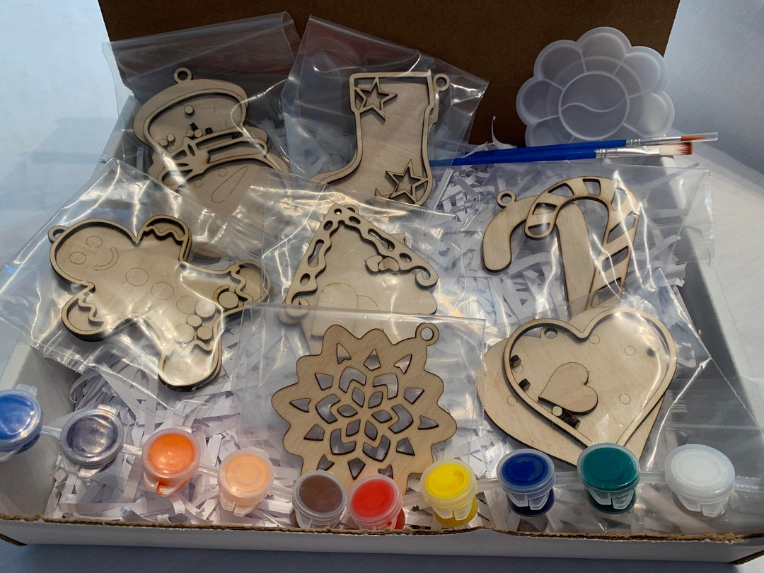 DIY Christmas Ornament Gingerbread Cookie Painting Kit - Etsy