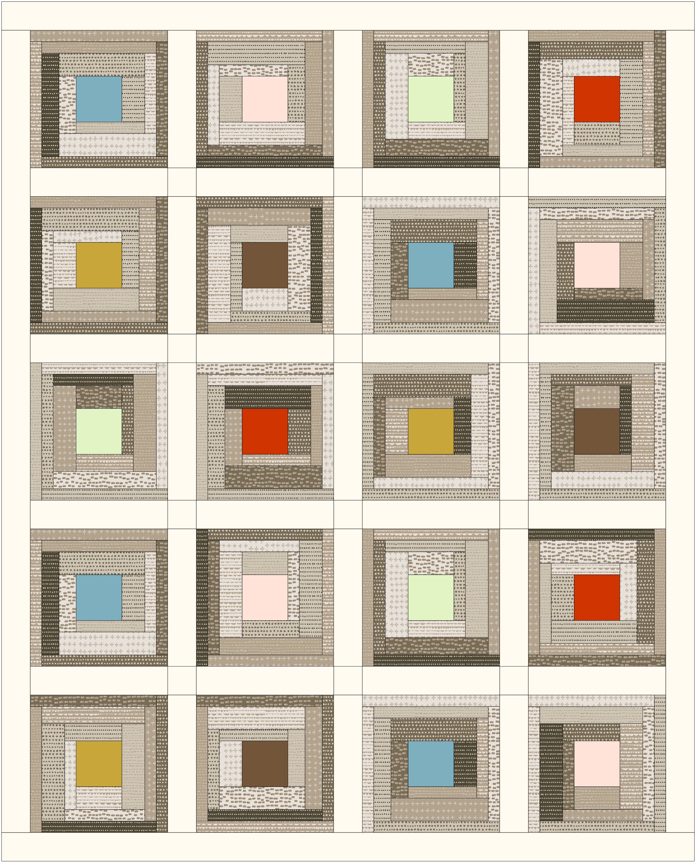 Mod Cabins Digital Quilt Pattern by Heather Black - Quiltachusetts - Etsy