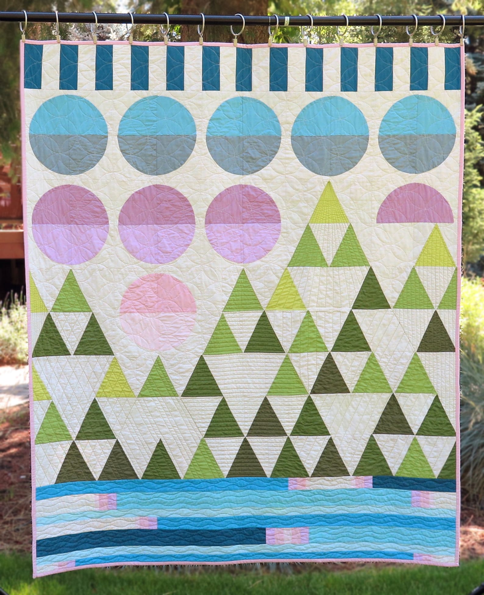 Mountain Scene Quilt Digital Pattern by Heather Black - Quiltachusetts ...