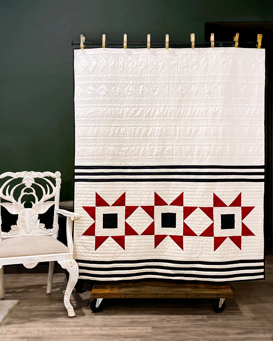 Rustic Stars Digital Quilt Pattern by Heather Black - Quiltachusetts - Etsy