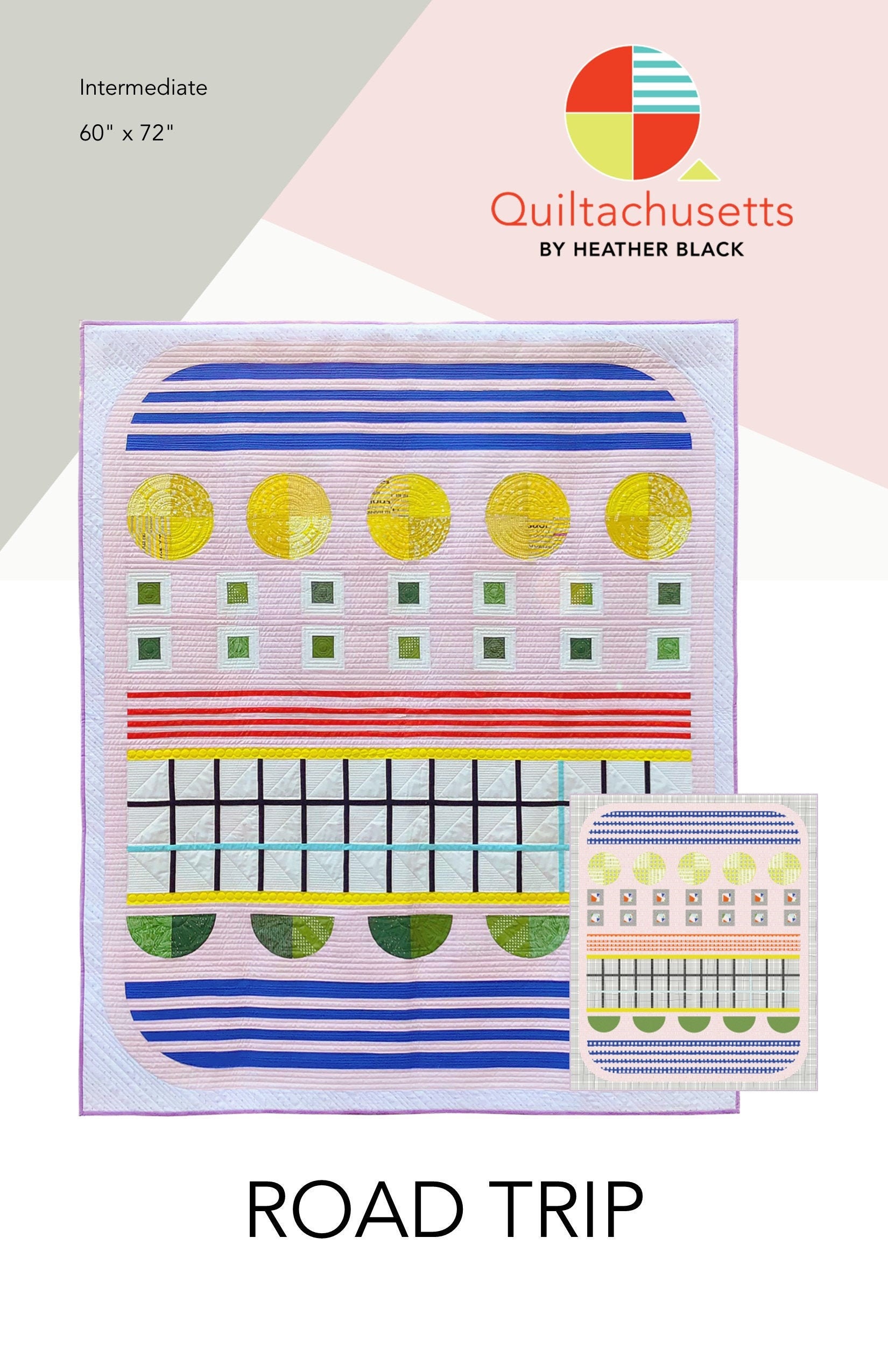 Road Trip Digital Quilt Pattern by Heather Black - Quiltachusetts - Etsy