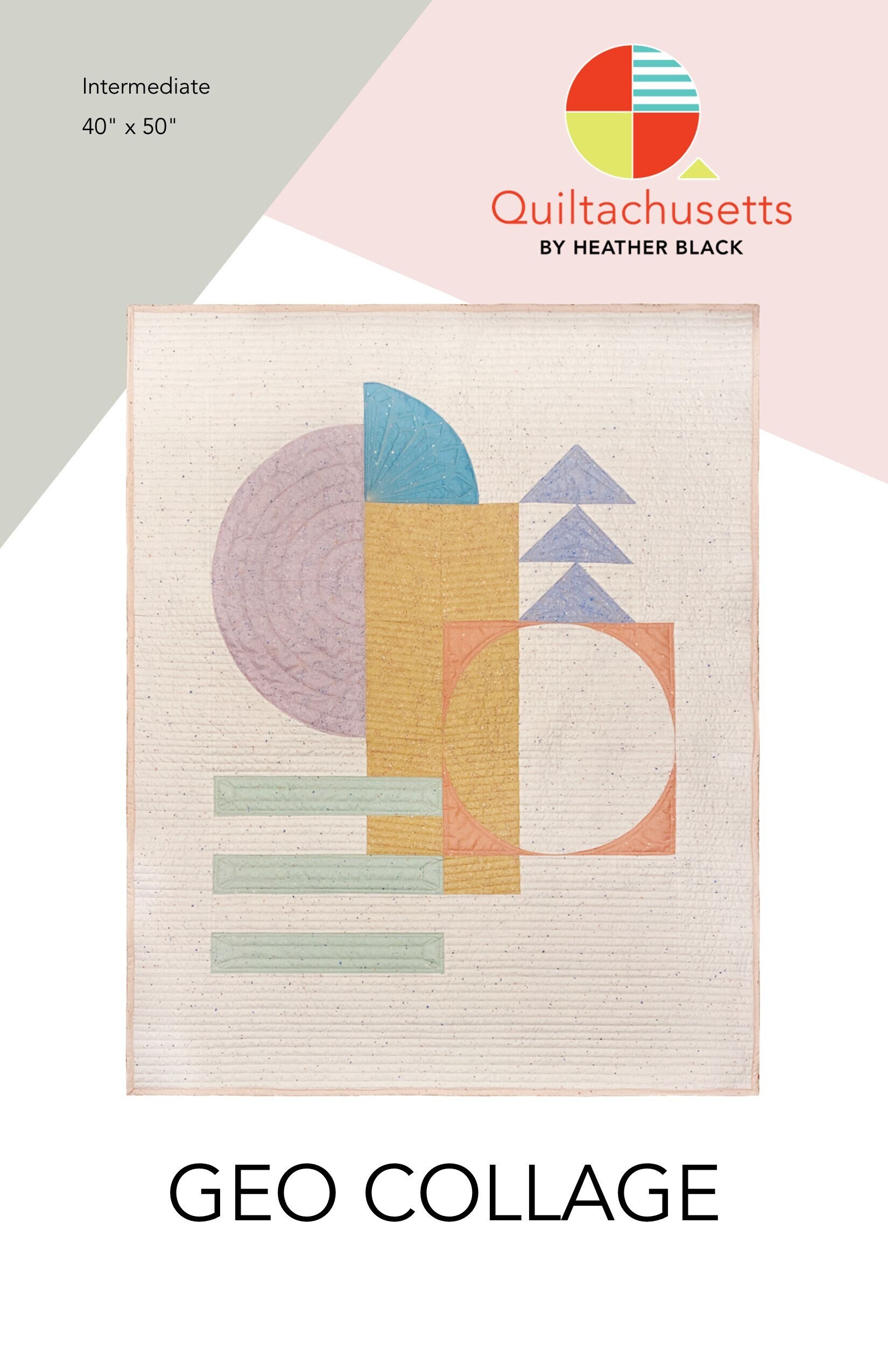Geo Collage Digital Quilt Pattern by Heather Black - Quiltachusetts - Etsy
