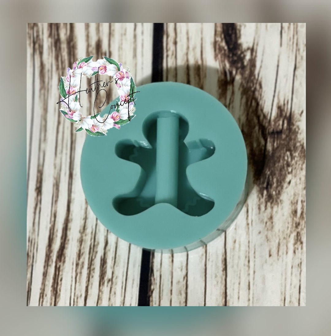 Gingerbread Straw Topper Mold - Etsy