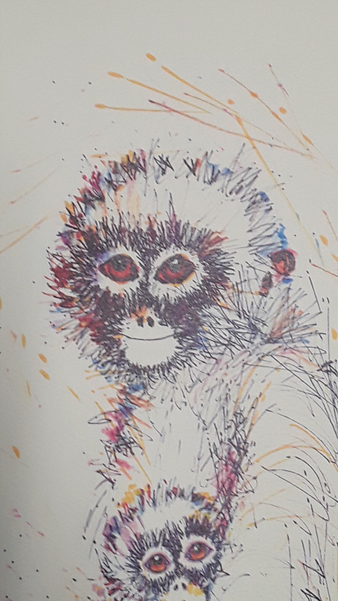 1974 Ralph “rabindra” Danks (of Hollywood, CA) Original Signed Colored ...