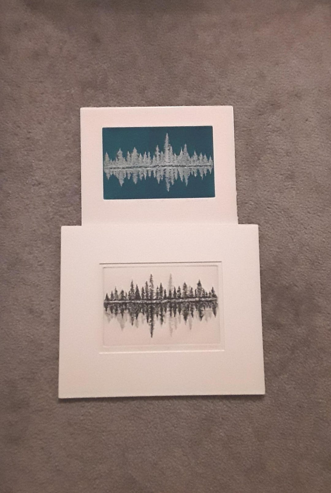 Two Vintage Anne Ireland (of Massachusetts) Original Signed Etchings of ...