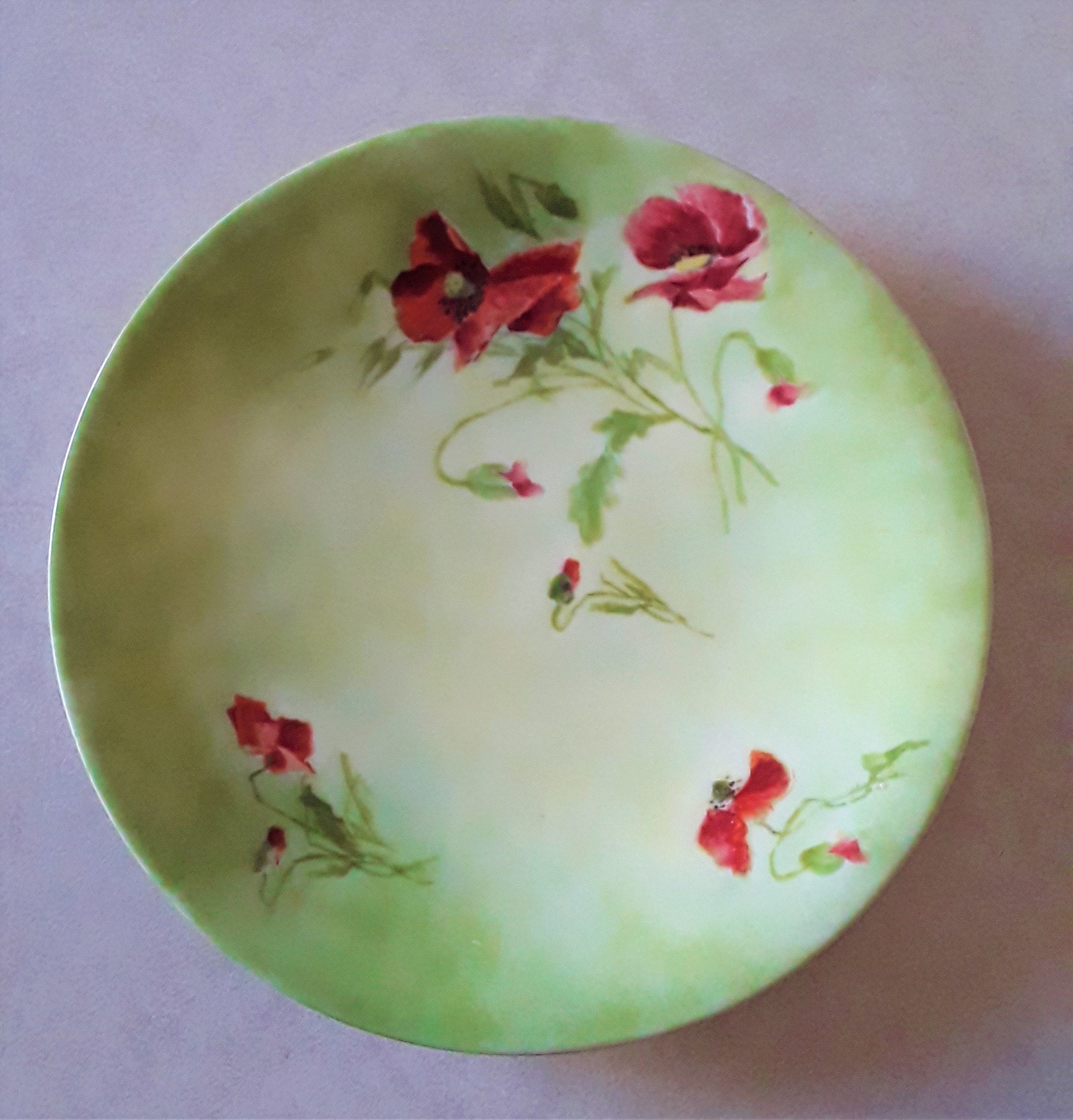 Two Vintage Small Porcelain Plates (made in Limoges, France) With Hand ...