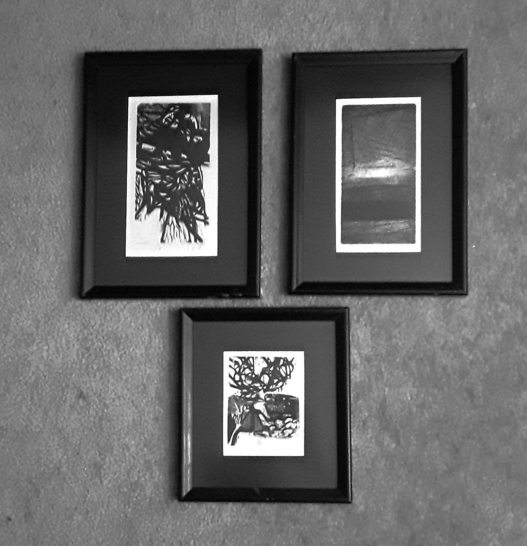 Three Original 1965 Ronald Penkoff Abstract Woodcuts (two Signed), From ...