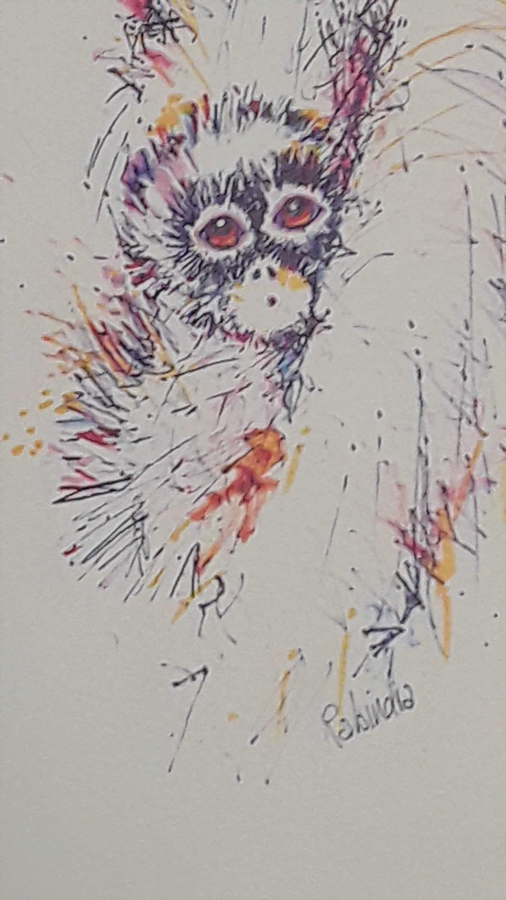 1974 Ralph “rabindra” Danks (of Hollywood, CA) Original Signed Colored ...