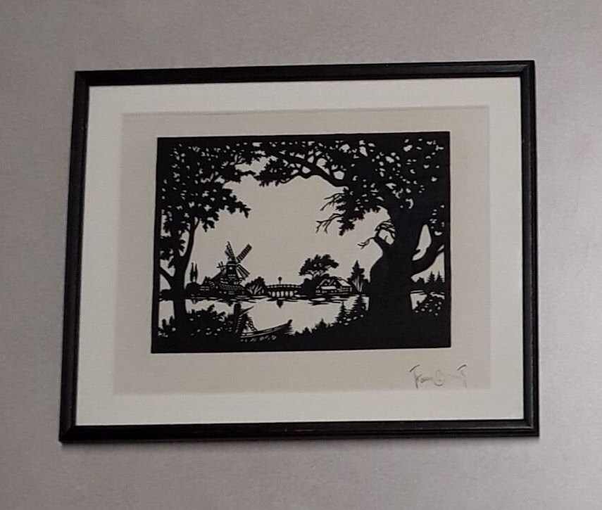 Two Early 20th Century Signed Hans Brasch (of Germany) Black Tissue ...