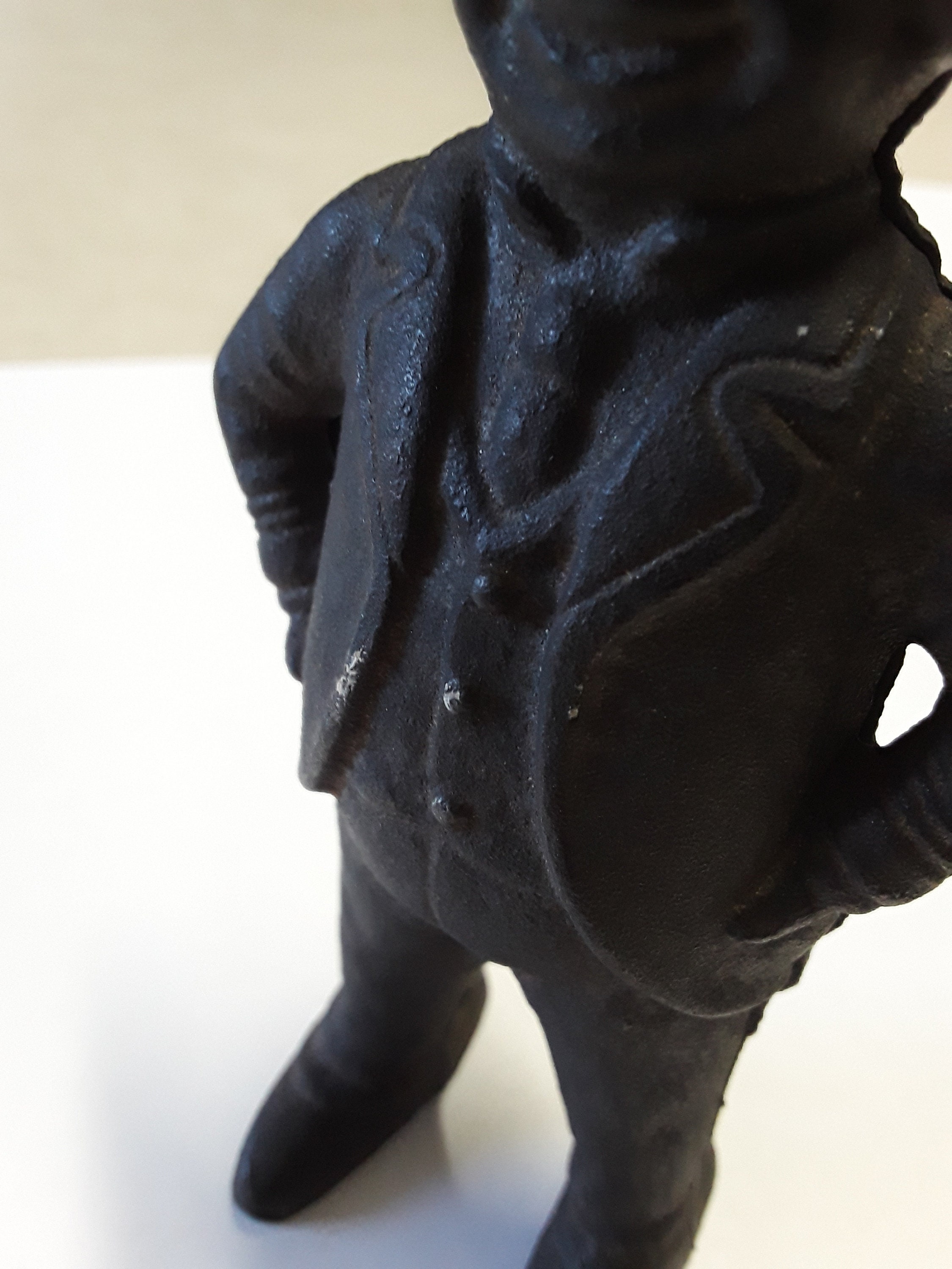 Three Vintage Cast Iron Still Banks, Including Cow, Humpty Dumpty, and ...