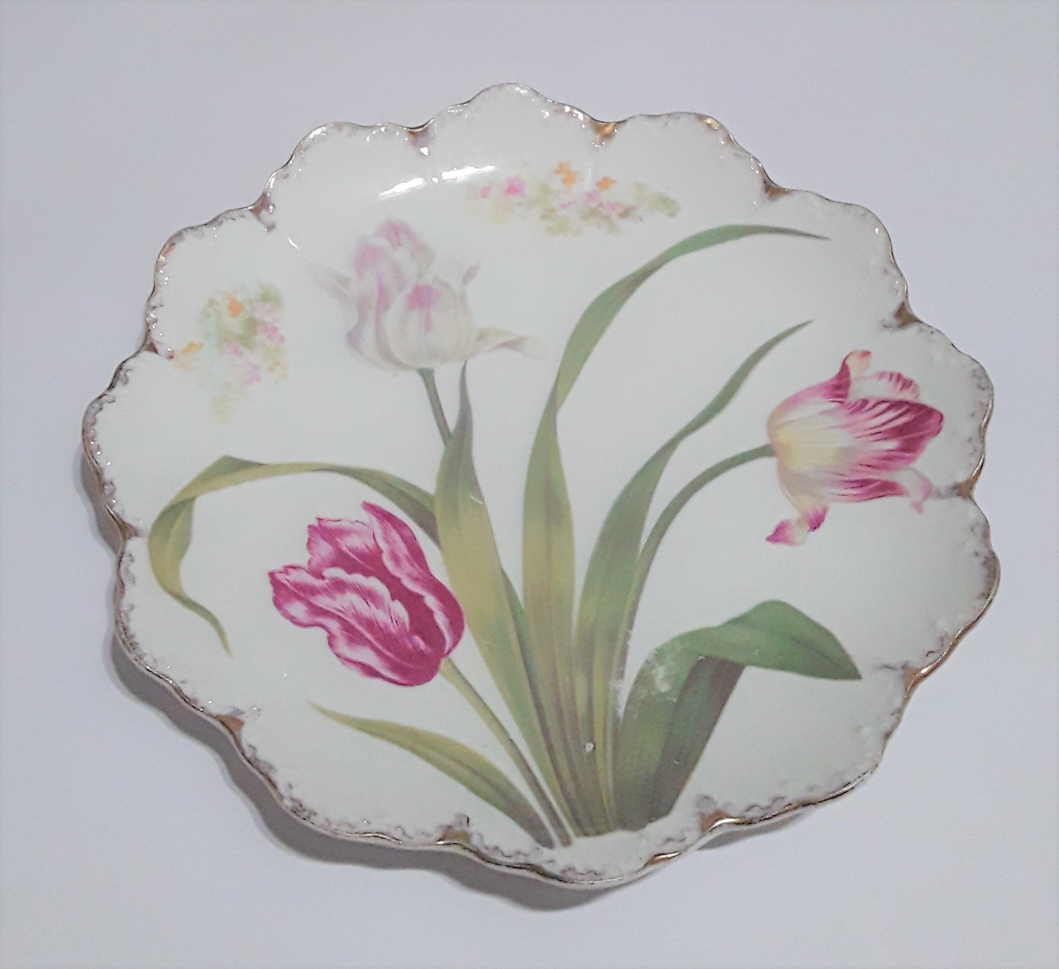 Three Antique Rosenthal Company (of Bavaria, Germany) Porcelain Plates ...