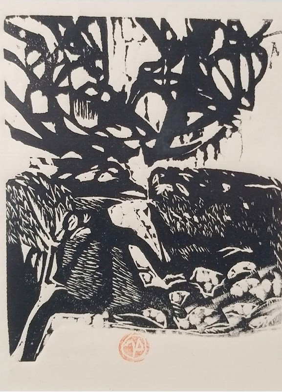 Three Original 1965 Ronald Penkoff Abstract Woodcuts (two Signed), From ...