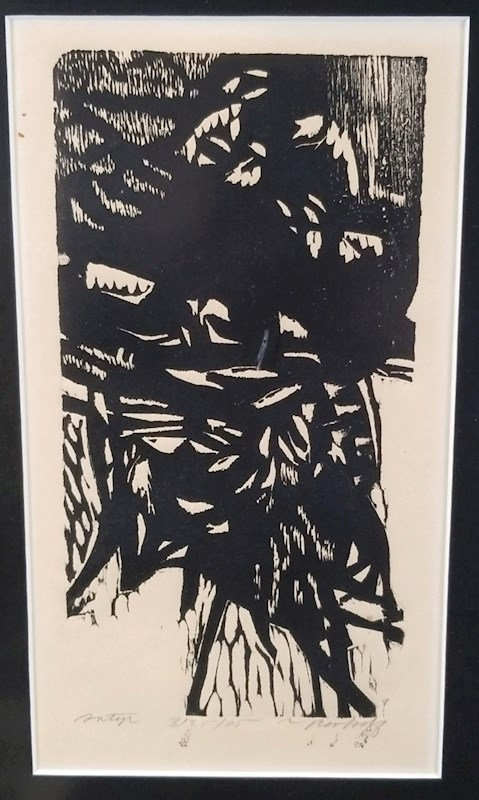 Three Original 1965 Ronald Penkoff Abstract Woodcuts (two Signed), From ...