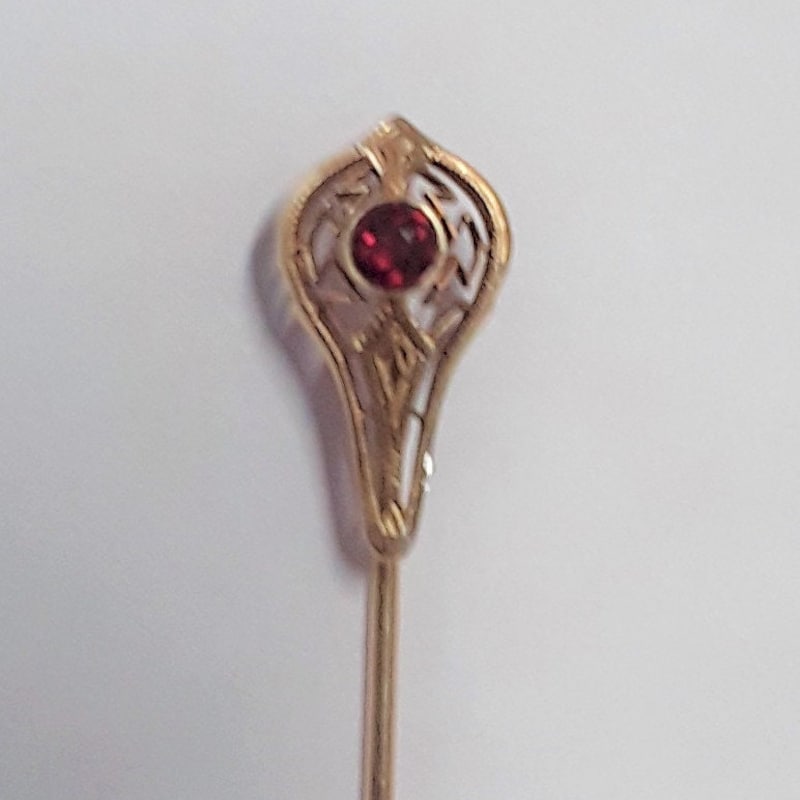Garnet Stick Pin - Etsy