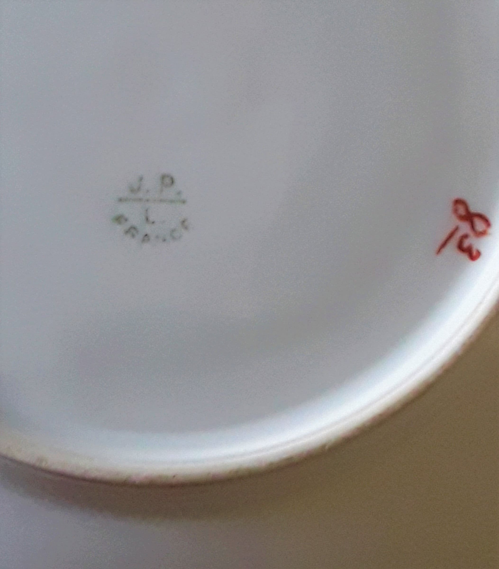 Two Vintage Small Porcelain Plates (made in Limoges, France) With Hand ...
