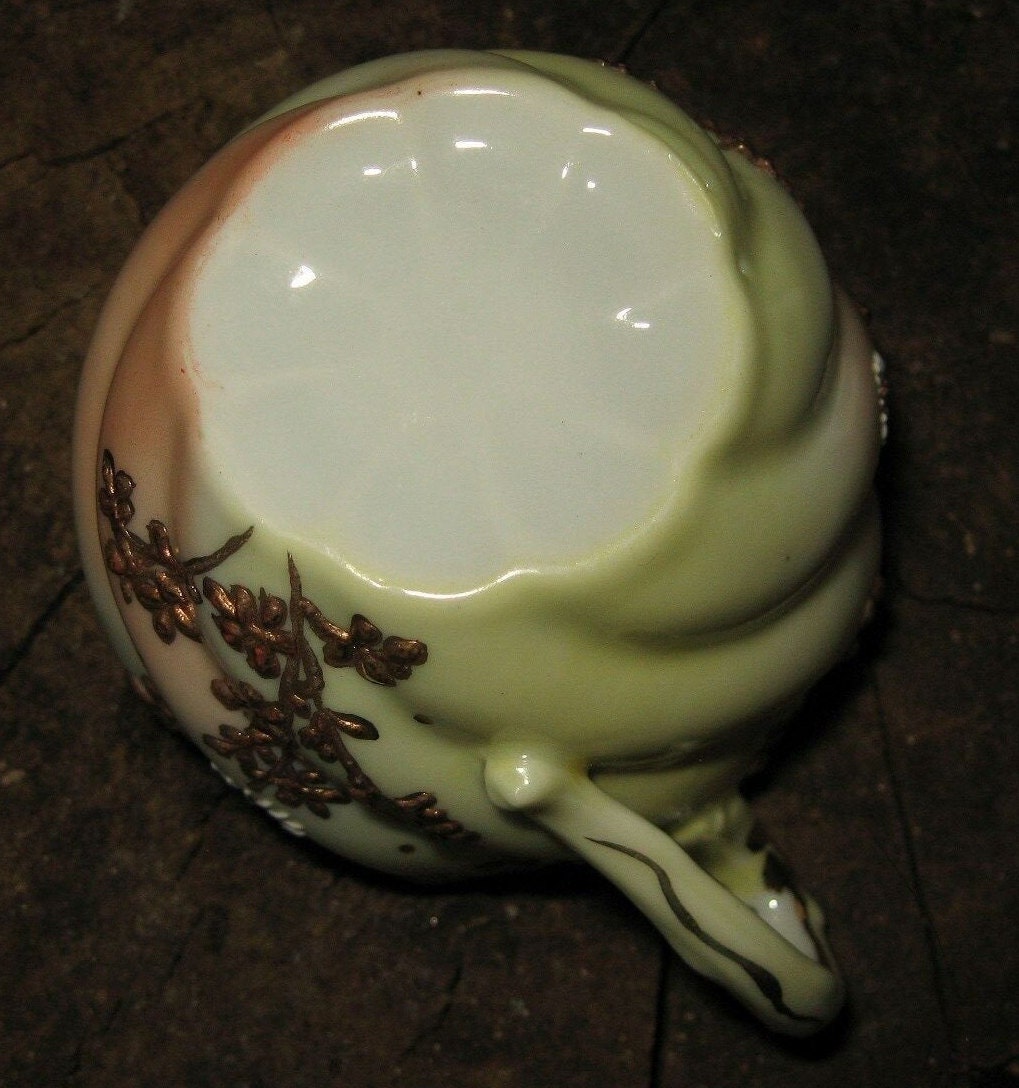 Rare Antique Knowles, Taylor, & Knowles (KTK) Hand-painted Lotus Ware ...