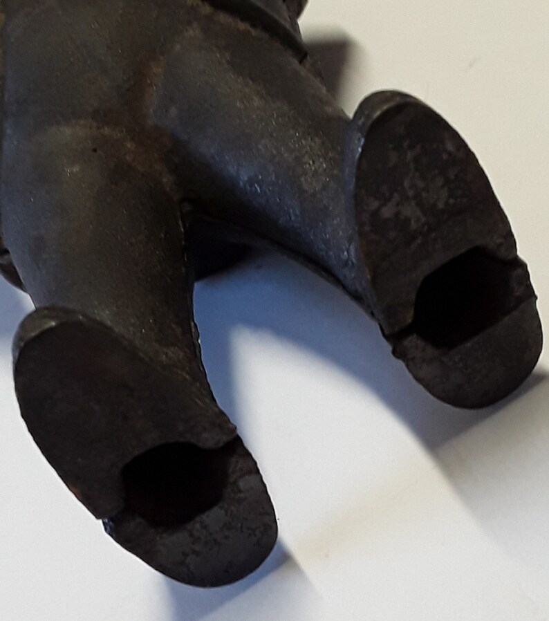 Three Vintage Cast Iron Still Banks, Including Cow, Humpty Dumpty, and ...