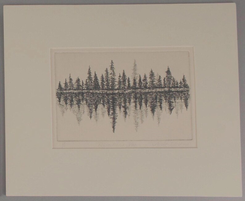 Two Vintage Anne Ireland (of Massachusetts) Original Signed Etchings of ...