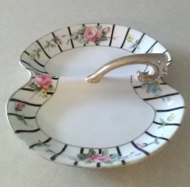 Vintage Japanese Nippon Hand-painted Divided Candy Dish, Made Between ...