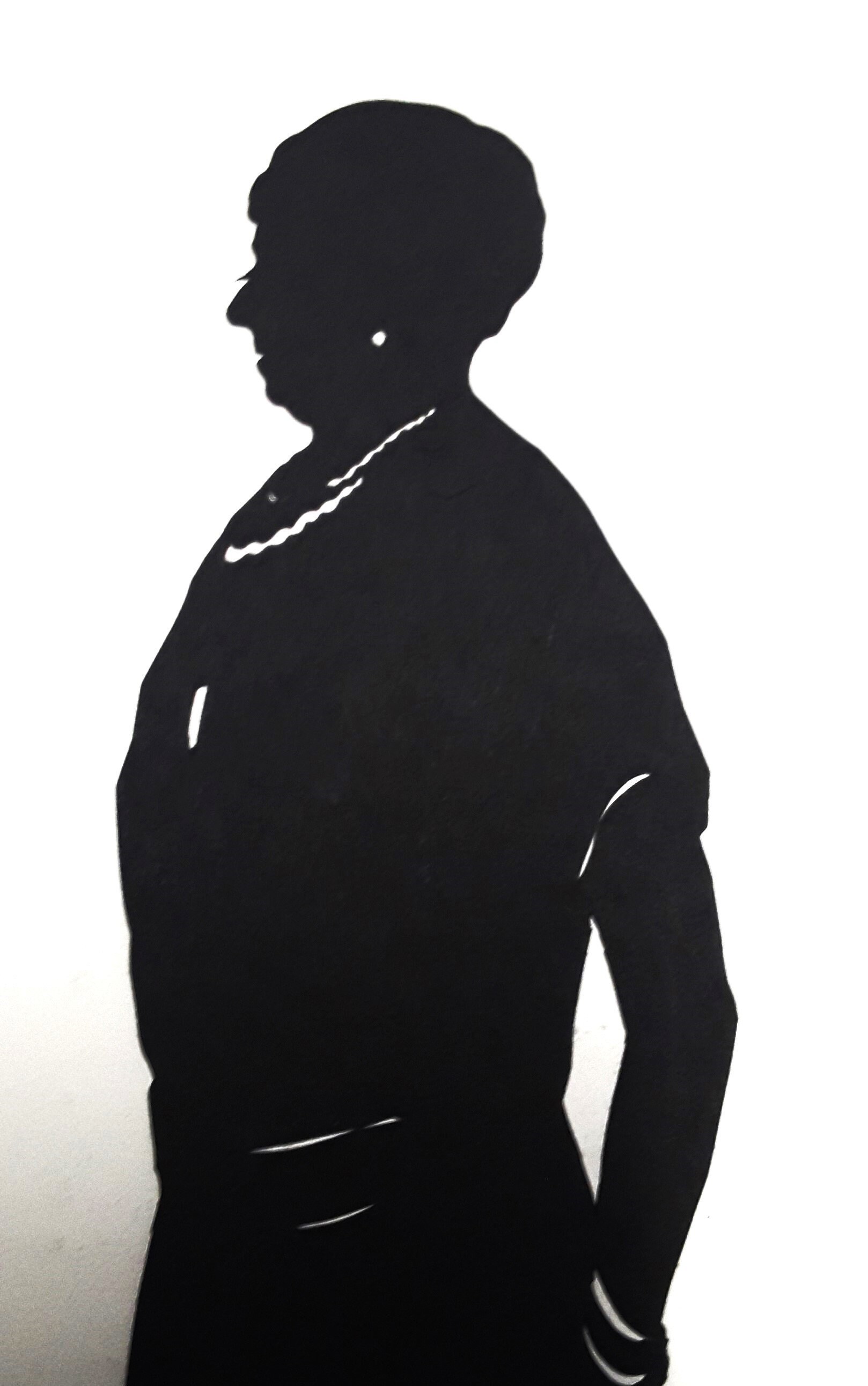 Hand-cut Full Body Silhouette of Suzanne Lenglen, Cut by Beatrix ...