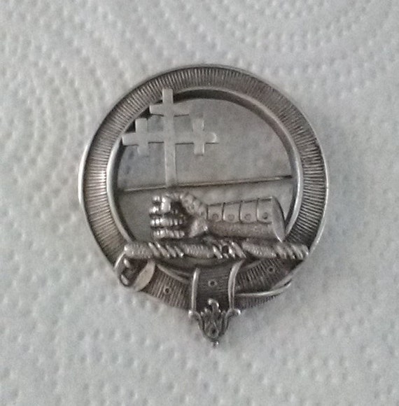 large medieval revival brooch - Gem