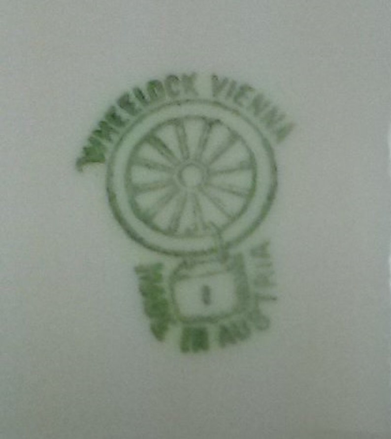 Two Vintage Wheelock Porcelain Plates One Floral Design made in Vienna ...