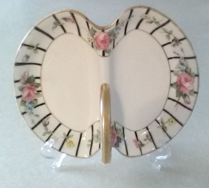 Vintage Japanese Nippon Hand-painted Divided Candy Dish, Made Between ...