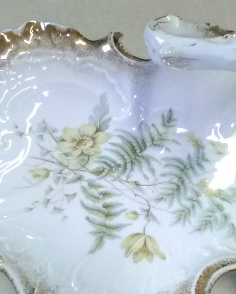 Vintage Carl Tielsch (CT) Porcelain Dish, With Ornate Handle, Made in ...