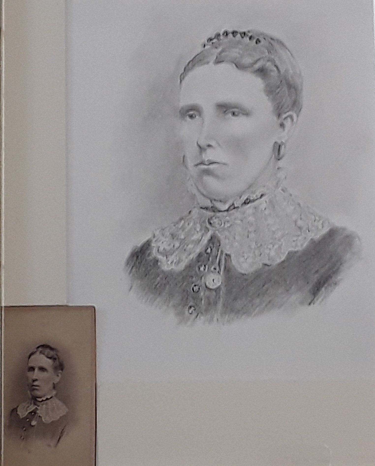 1870 Carte De Visite of Woman (created by T. M. Mackey of Cambridge ...