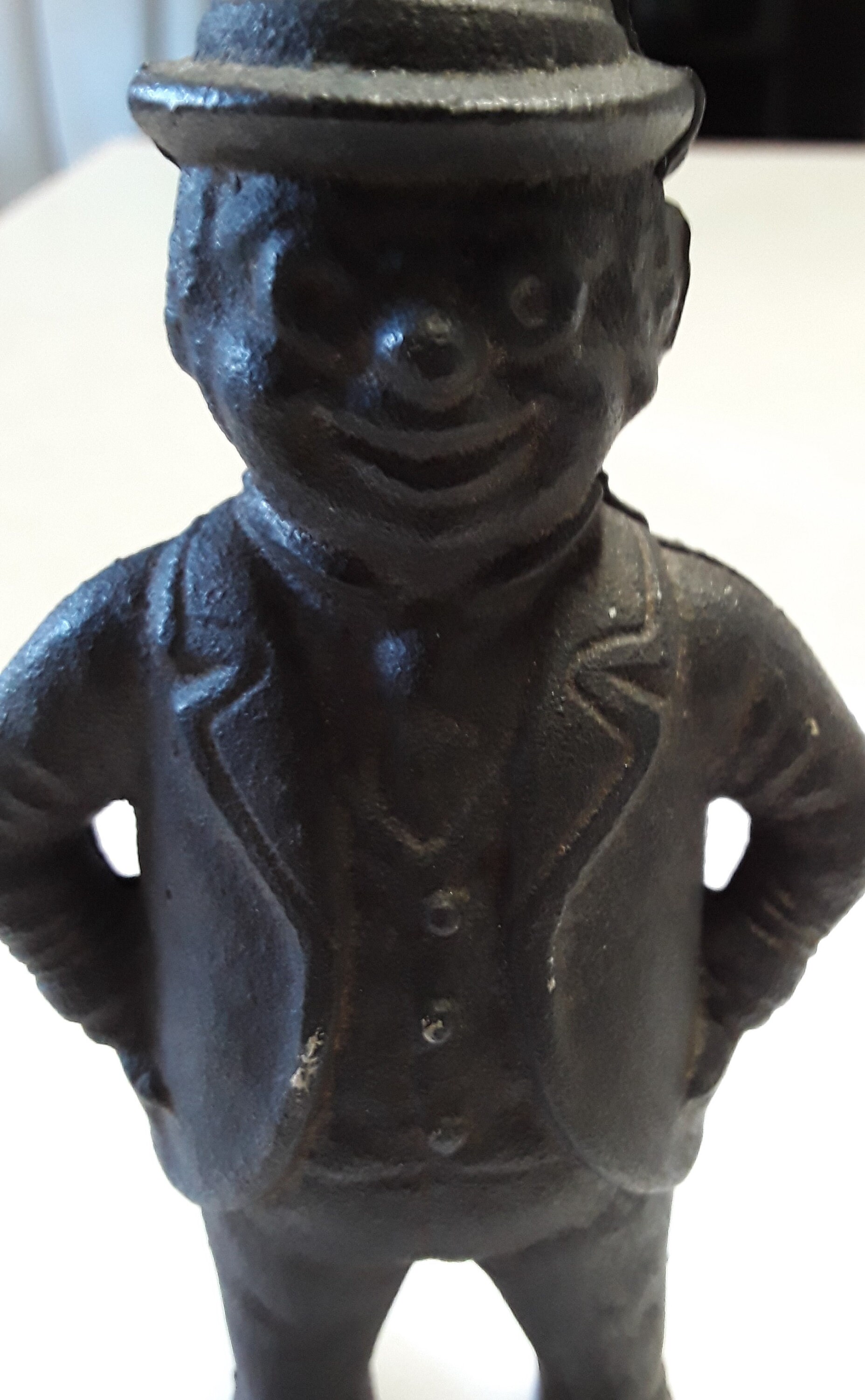 Three Vintage Cast Iron Still Banks, Including Cow, Humpty Dumpty, and ...