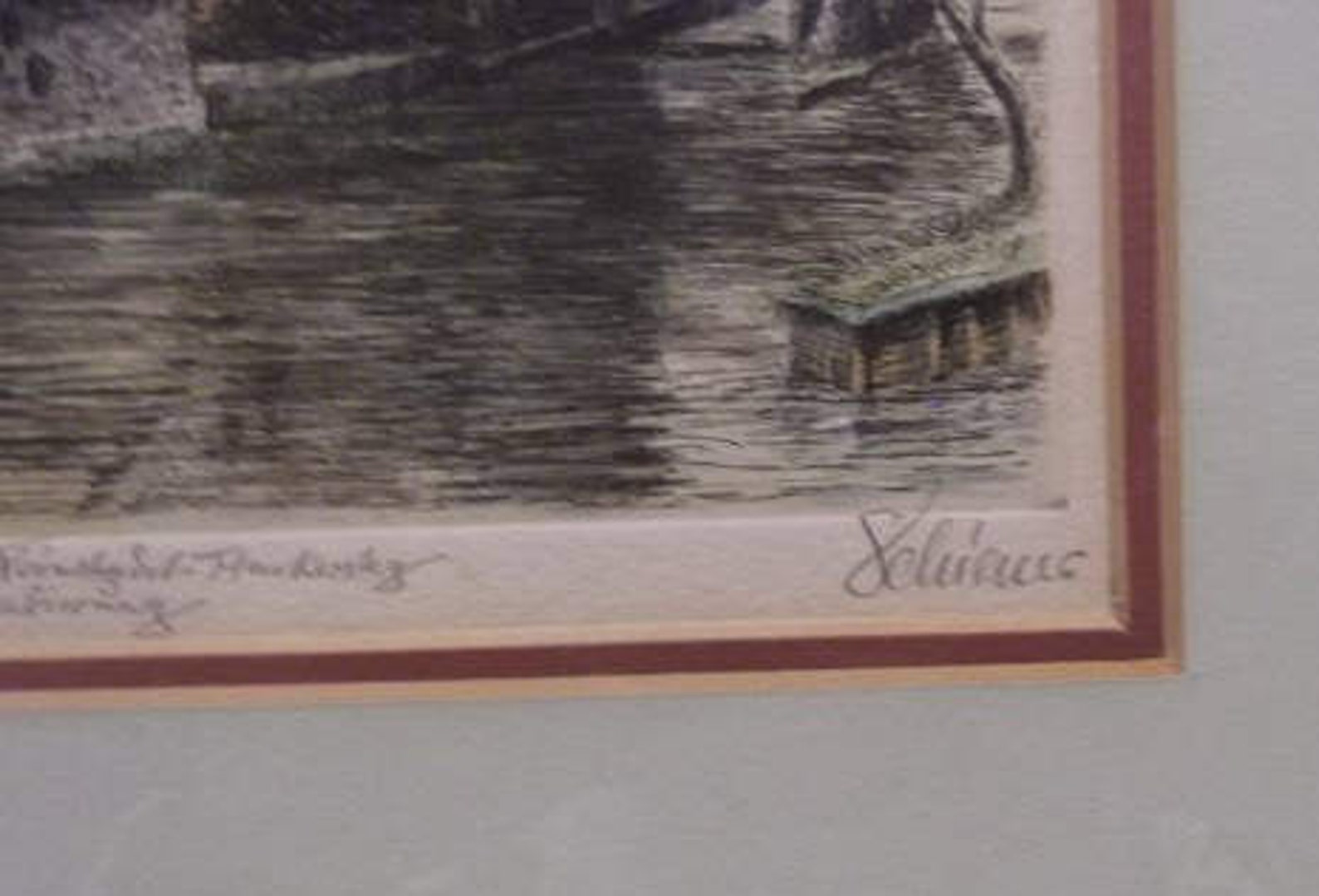 Two Vintage Original Signed Colored Etchings of Nuremberg Germany's ...