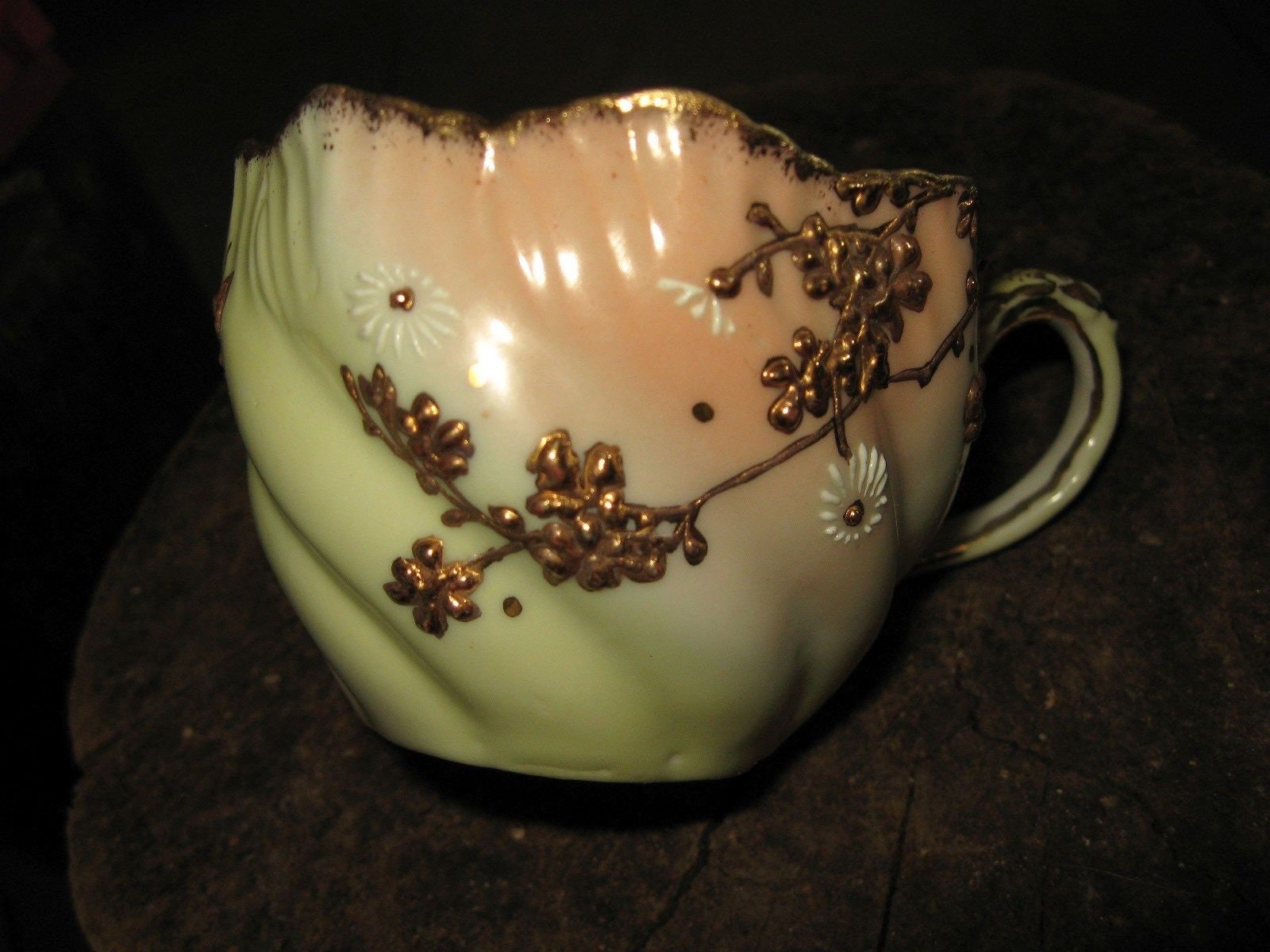 Rare Antique Knowles, Taylor, & Knowles (KTK) Hand-painted Lotus Ware ...