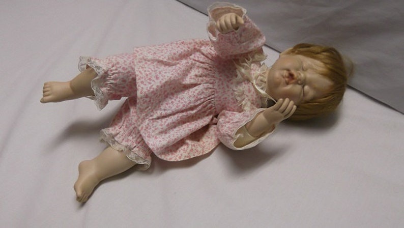 Megan Porcelain Sleeping Doll Designed By Fayzah Spanos For The Danbury Mint Etsy